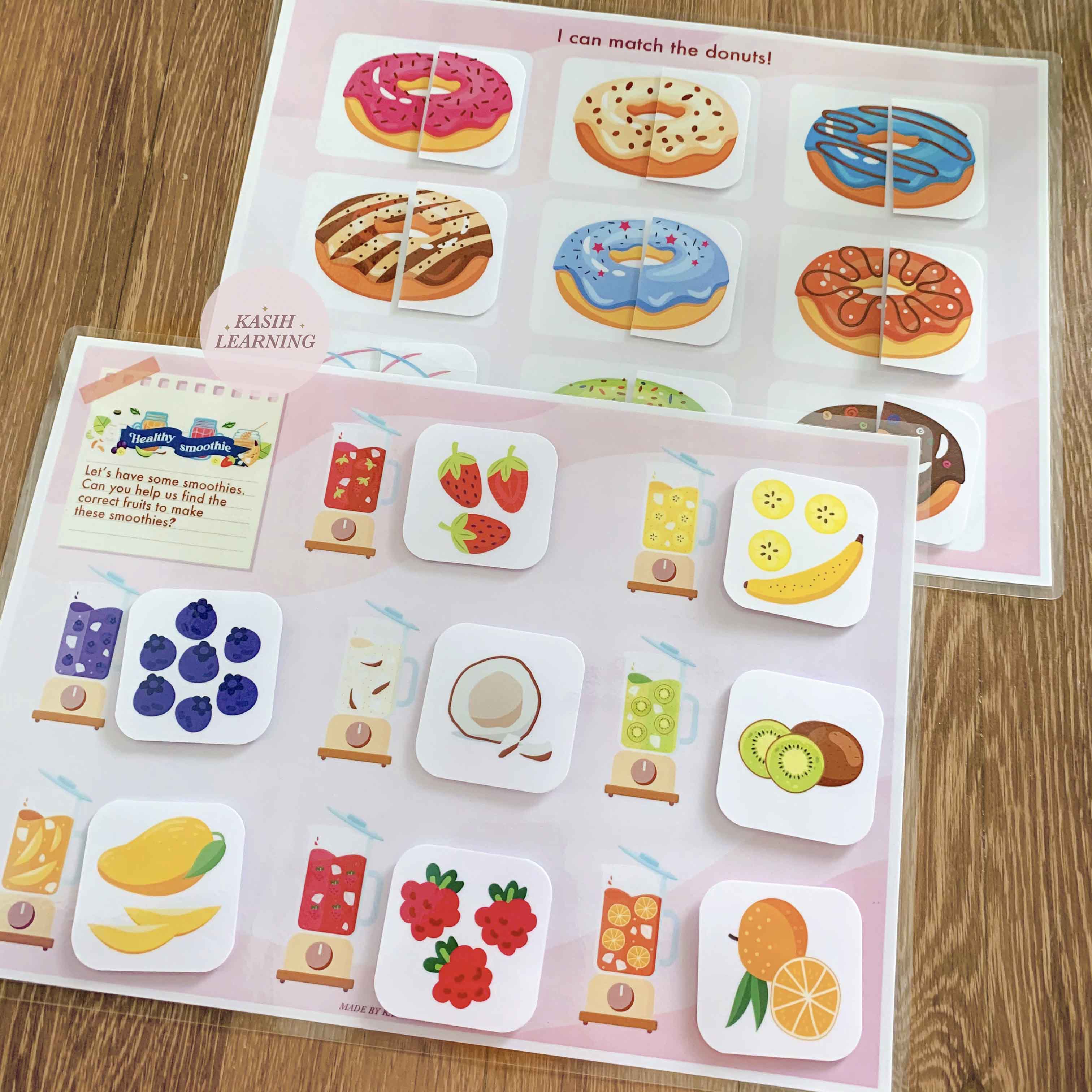 Busy Book / Montessori Alphabet Matching Colour Activities | Lazada