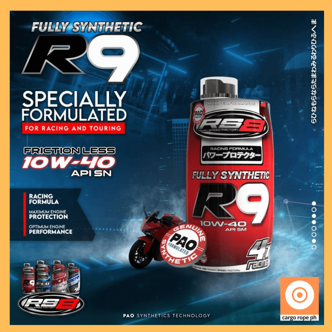 [CARGO ROPE PH] RS8 Engine Oil R9 10W-40 1PC 800 ML Fully Synthetic 1PC ...