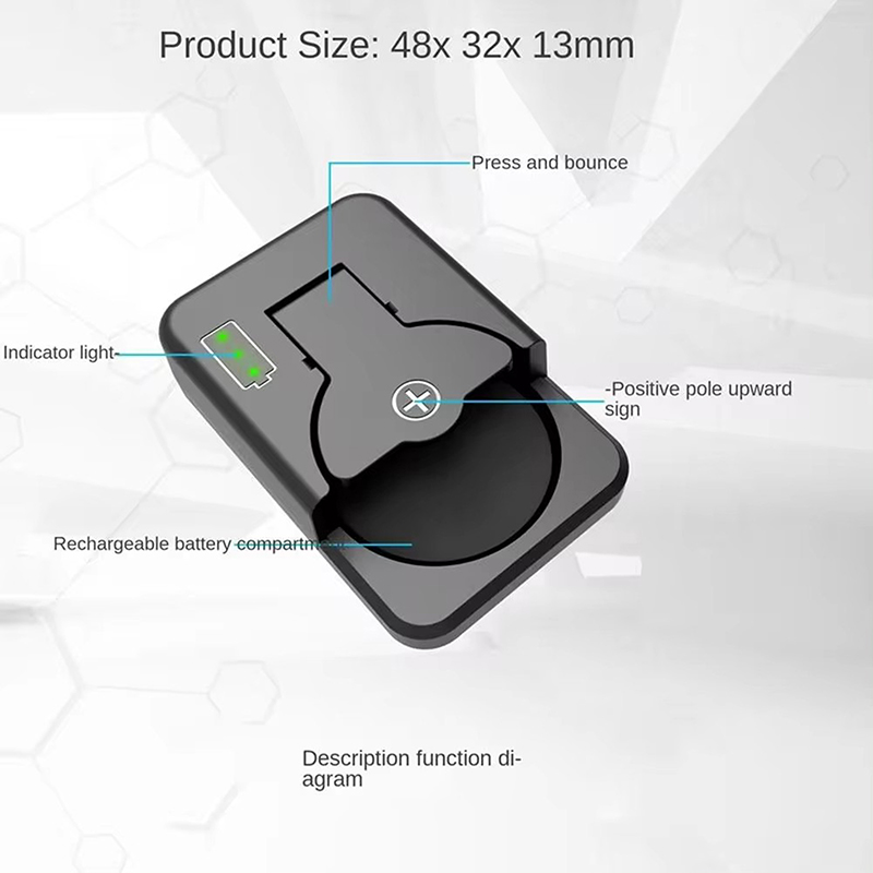 Portable Button Battery Charger Universal Type-C 4.2V Lithium ...