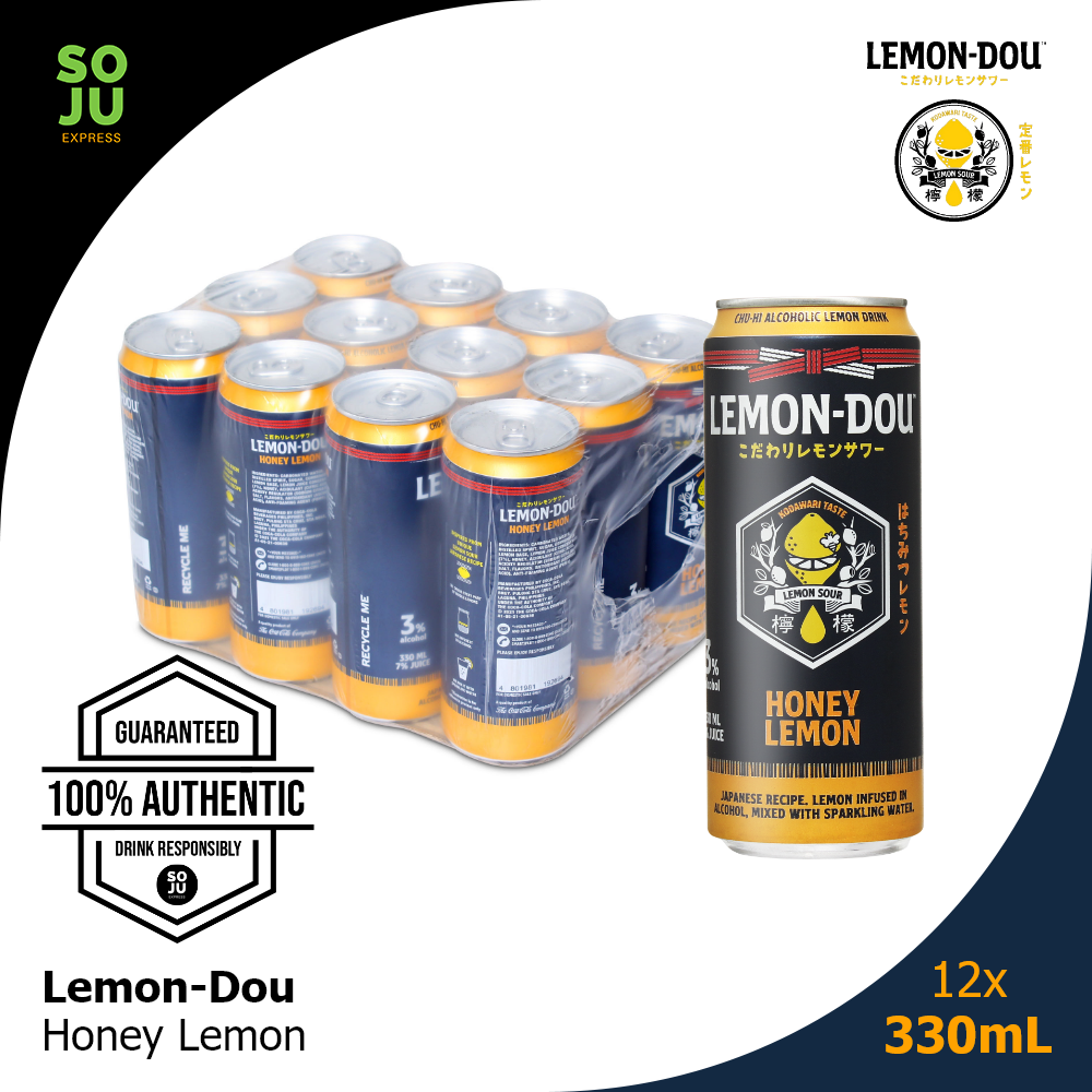 Lemon-Dou - Honey Lemon 3% 330ml x 12 | Lazada PH