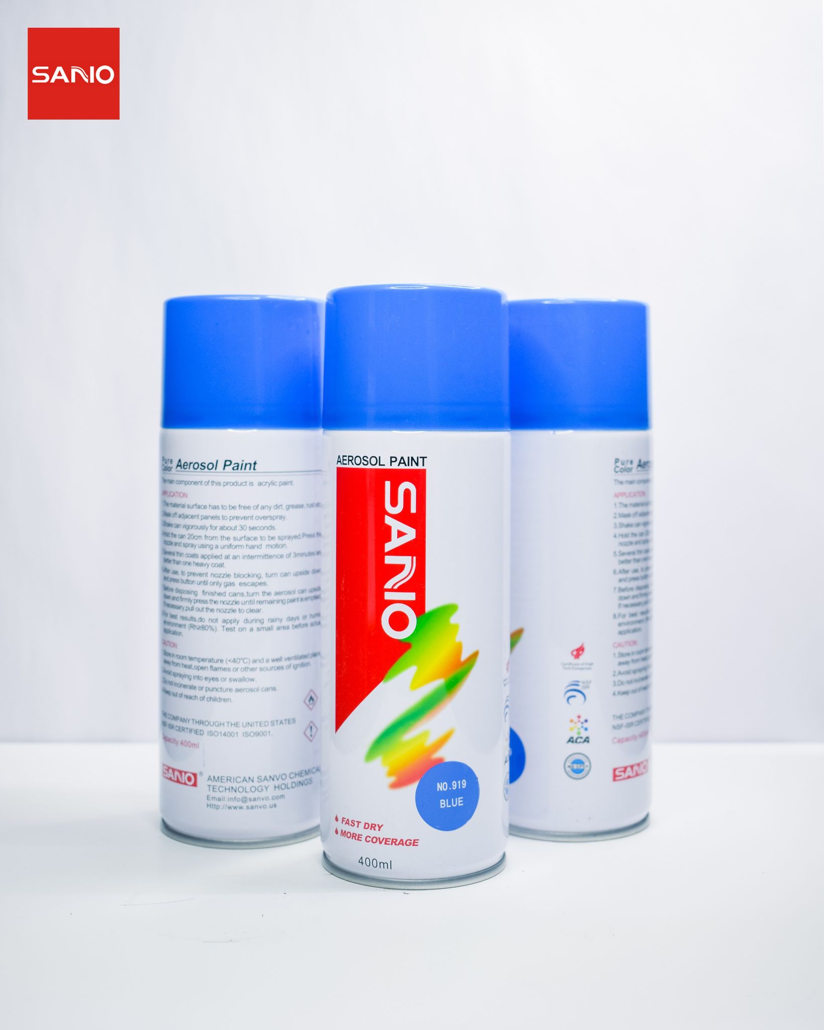 Sanvo Aerosol Spray Paint 400 ml (Blue) | Lazada PH