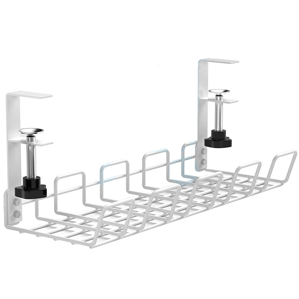 🇸🇬 [READY STOCK] 40CM Under Desk Cable Management Under table tray No ...