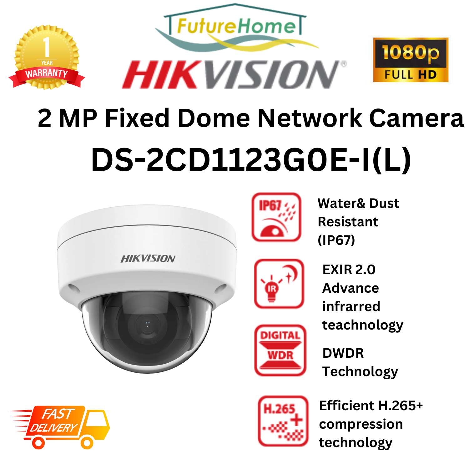 SG LOCAL HIKVISION 2MP 1080P NVR 8 IP Camera Bundle Package SET 1TB HDD ...