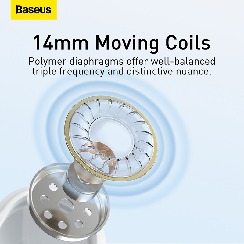Baseus H17 Earbuds 3.5mm In-Ear Wired Earphones Sport Headphones With ...