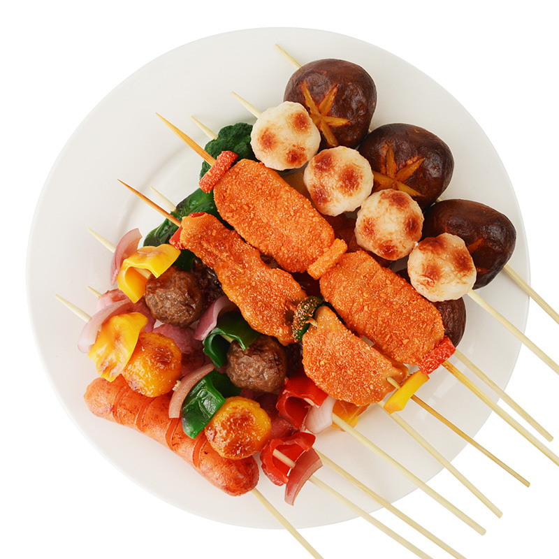 【Folio & Light】Simulation Bbq Skewer String Barbecue Vegetable Meat ...