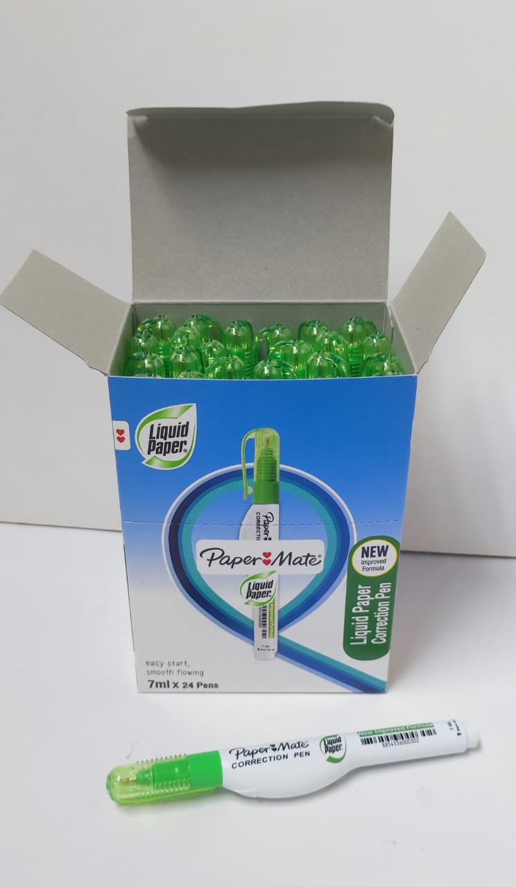 [ORIGINAL] Papermate Liquid Paper Correction Pen 7ml - (24pcs / Box ...