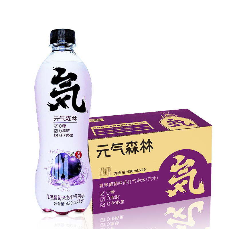 (box)Genki Forest Soda Sparkling Water Drink Drinks 元气森林苏打气泡水 480ml ...