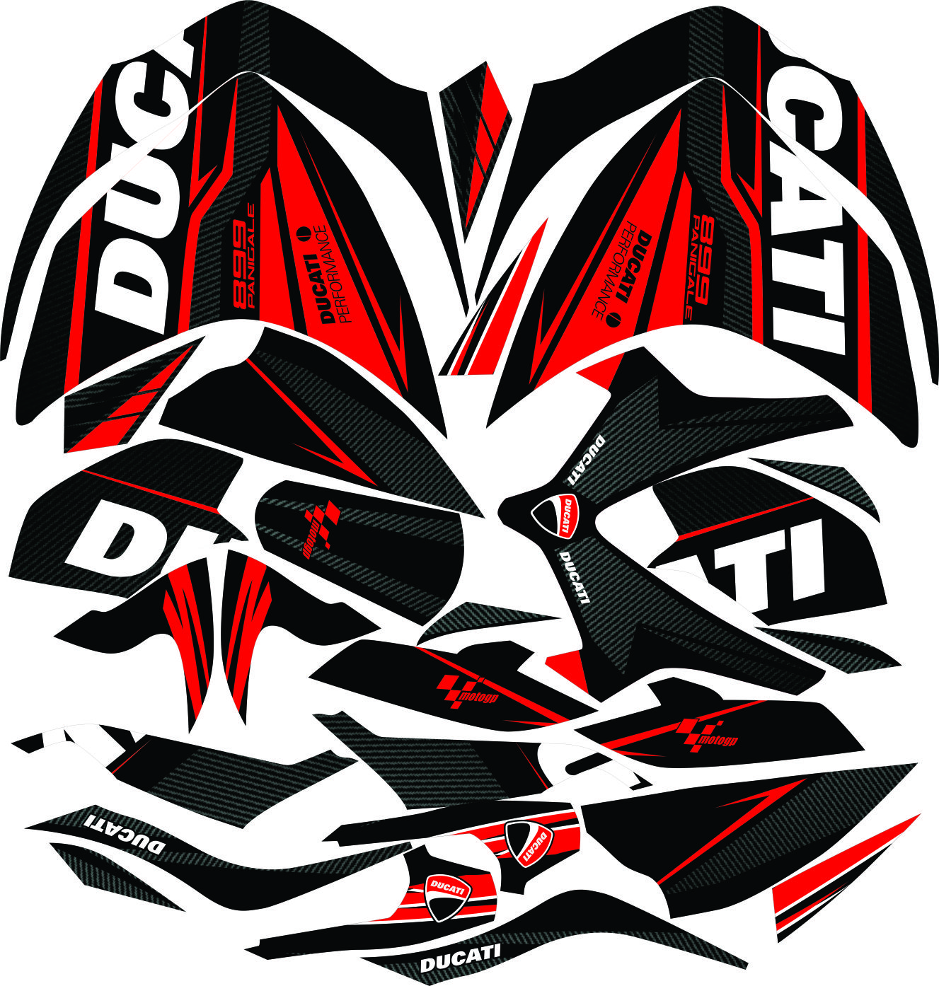 Motorstar Z200s Sticker Decals, Ducati design- Black | Lazada PH