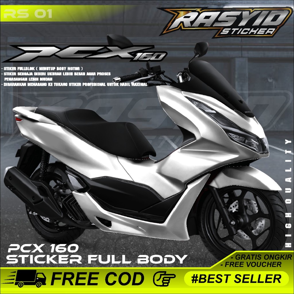 Decal Stiker HONDA PCX 160 Polos Full Body 2021 2022 2023 2024 Decal ...