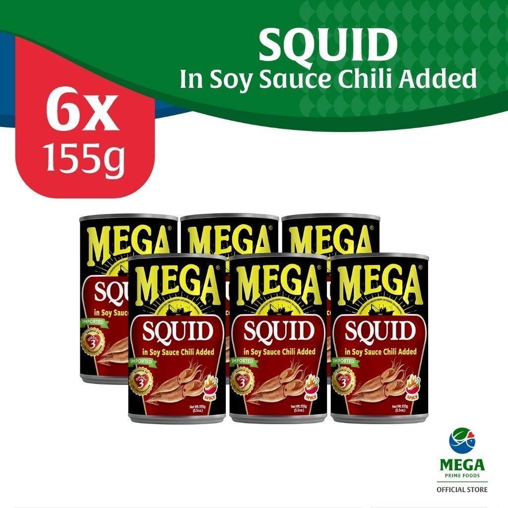 Mega Squid In Soy Sauce Chili Added 155G By 6'S | Lazada PH