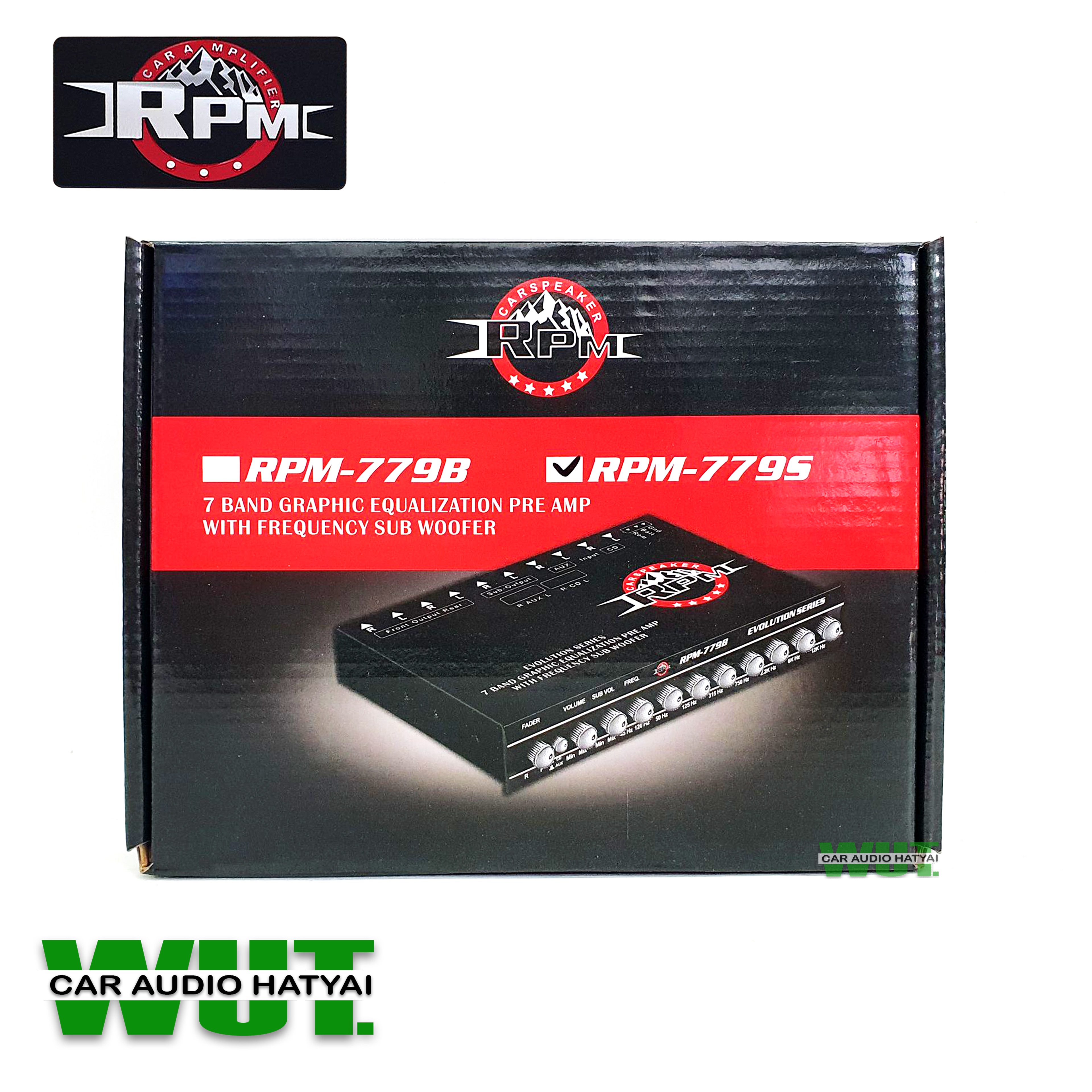 เครื่องเสียงรถยนต์ ปรีรถยนต์ ปรีแอมป์ ปรี7แบน RPM Pre Amp ปรีแอมป์ 7แบนด์ (แยกซับอิสระ) RPM รุ่น ...