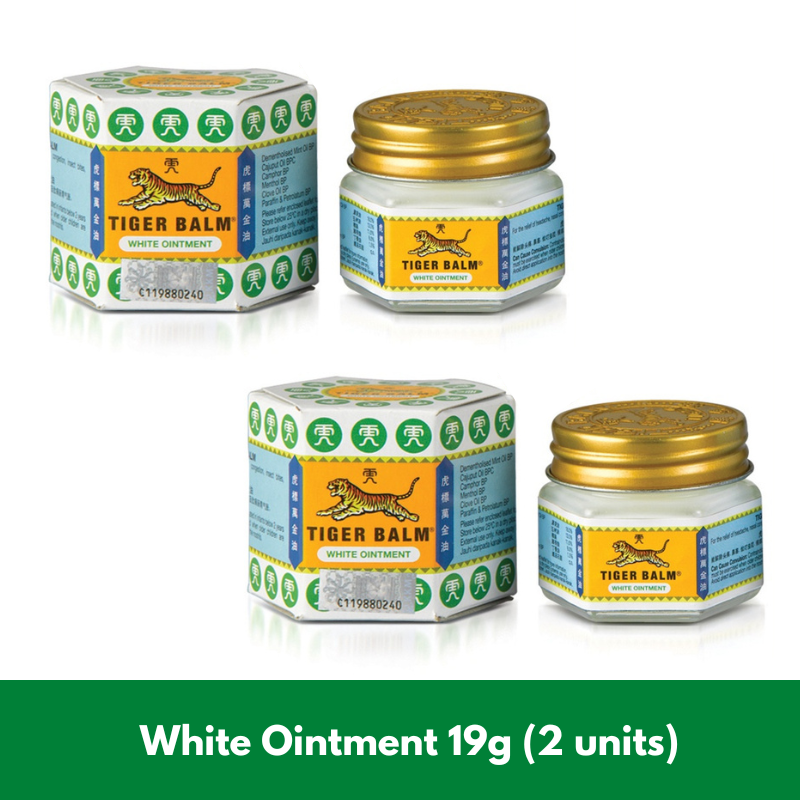 Tiger Balm Red Ointment and White Ointment - Plus (Bundle 10g / 30g ...