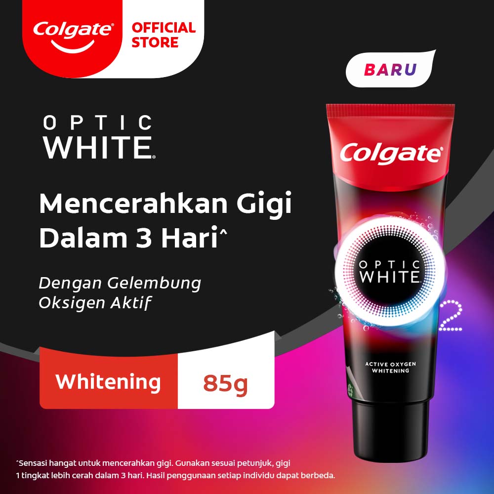 Colgate Pasta Gigi Optic White O2 Aromatic Menthol 85gr | Lazada Indonesia