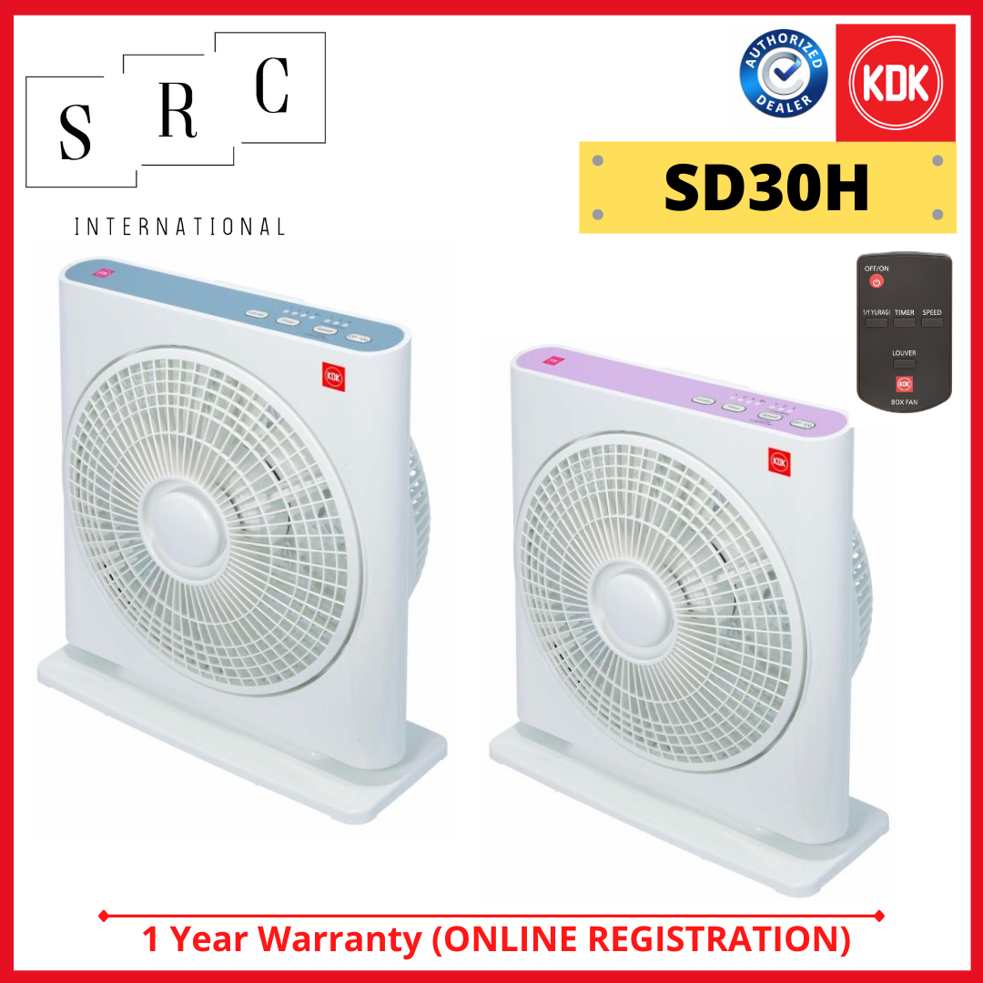 KDK SD30H 12" Desk Box Fan with Remote | Lazada Singapore