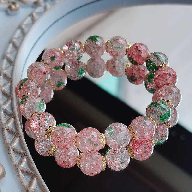 New Spring Limited Glass Beads Bracelet Little Red Book Same Style Soft ...