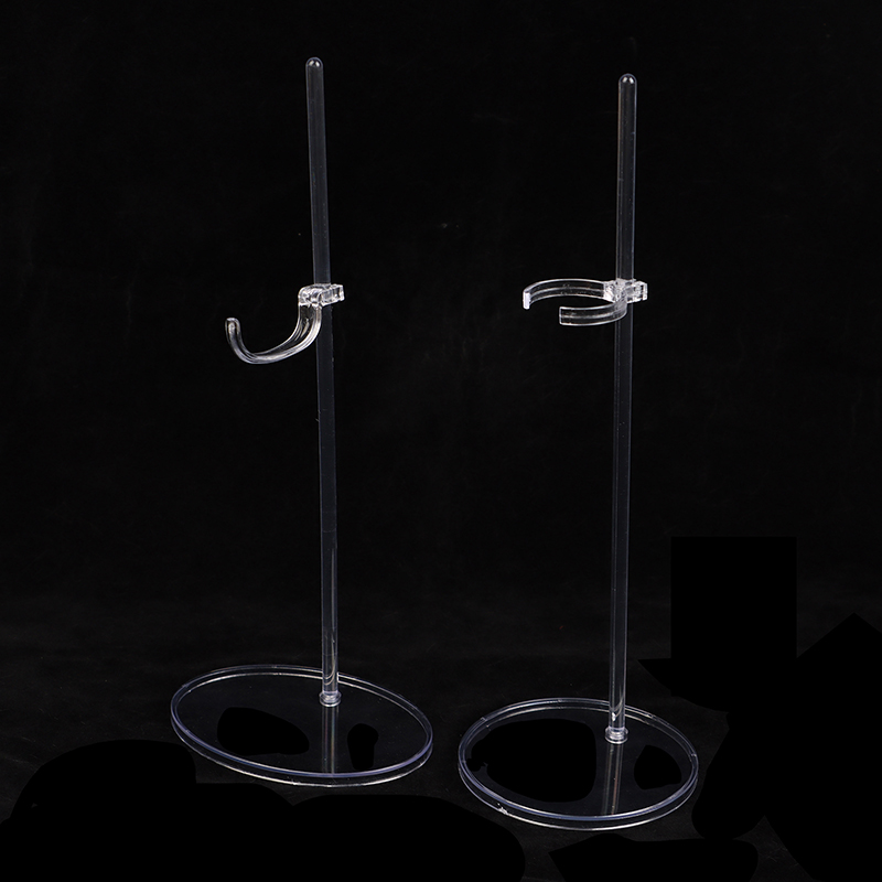 Acrylic Doll Holder Stands Transparent 30cm Figure Display Waist Foot ...