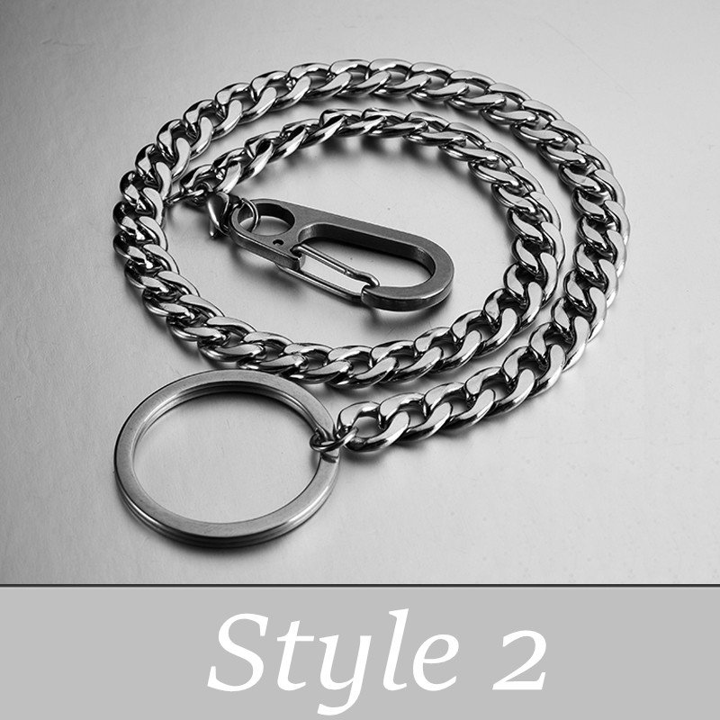 40cm Long Trousers Hipster Key 304 Stainless Steel Key Ring Metal ...