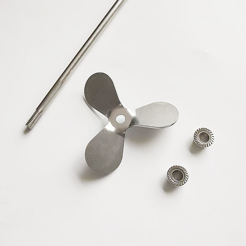 ZZOOI 1pcs lab stainless steel DIA40mm to 120mm three blade propeller ...