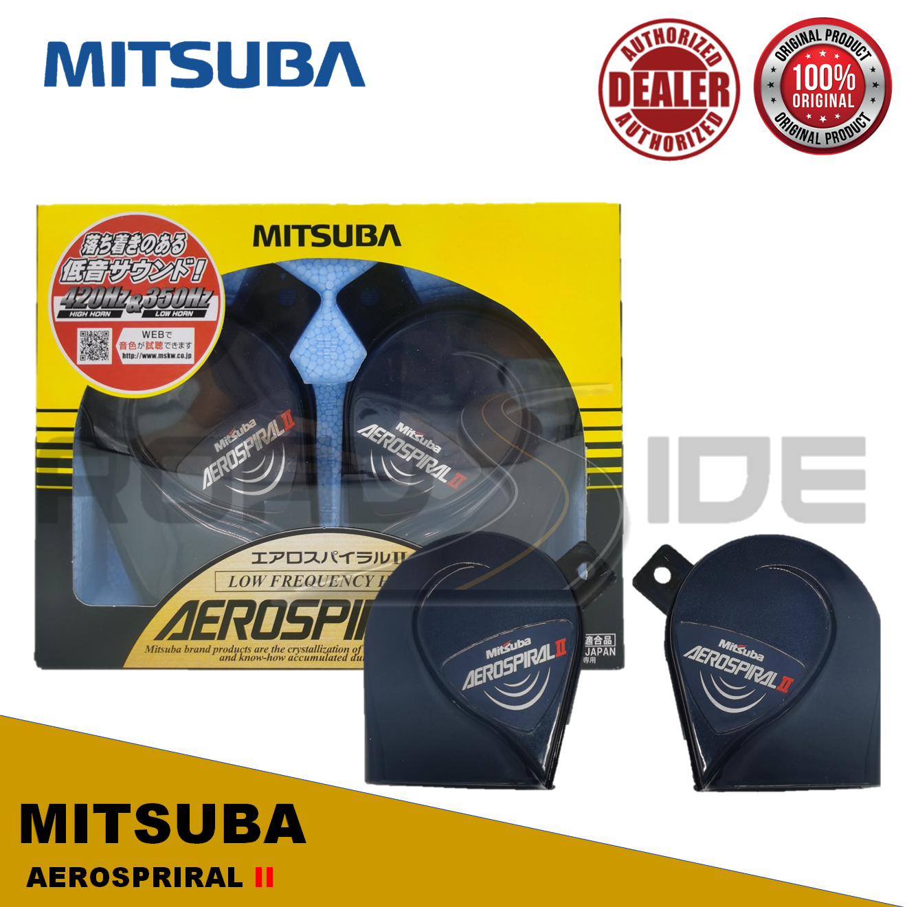 Mitsuba Aerospiral II Horn 350Hz/420Hz 12 Volts (MH13A-011A) | Lazada PH