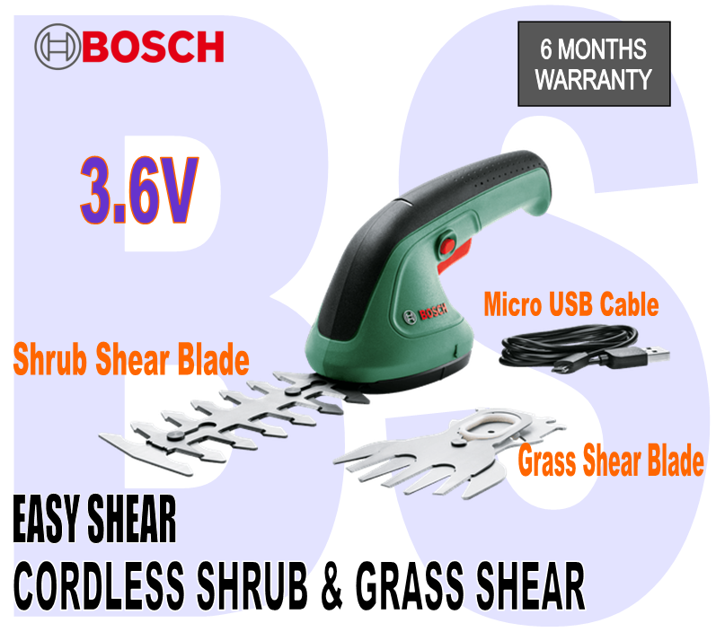 BANSOON BOSCH Cordless Shrub and Grass Shear Set. BOSCH Easy Shear. 3 ...
