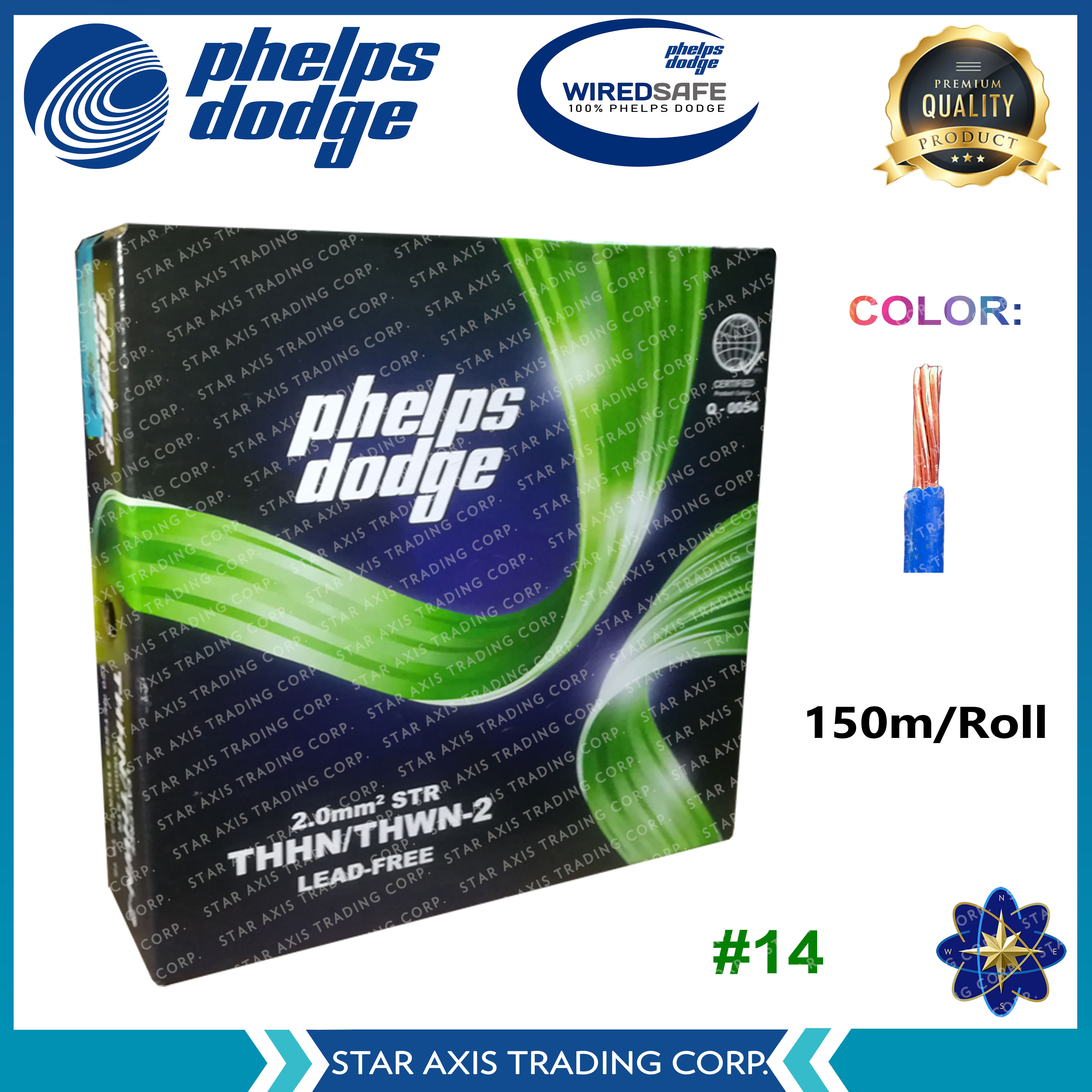 Phelps Dodge #14 2.00 mm² Stranded Wire THHN/THWN-2 Lead Free 2.0mm ...