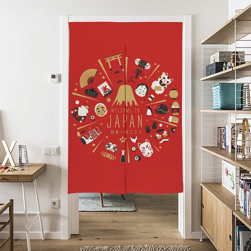 Japanese Noren Door Half Curtain Kitchen Tapestry Doorway Divider Feng ...