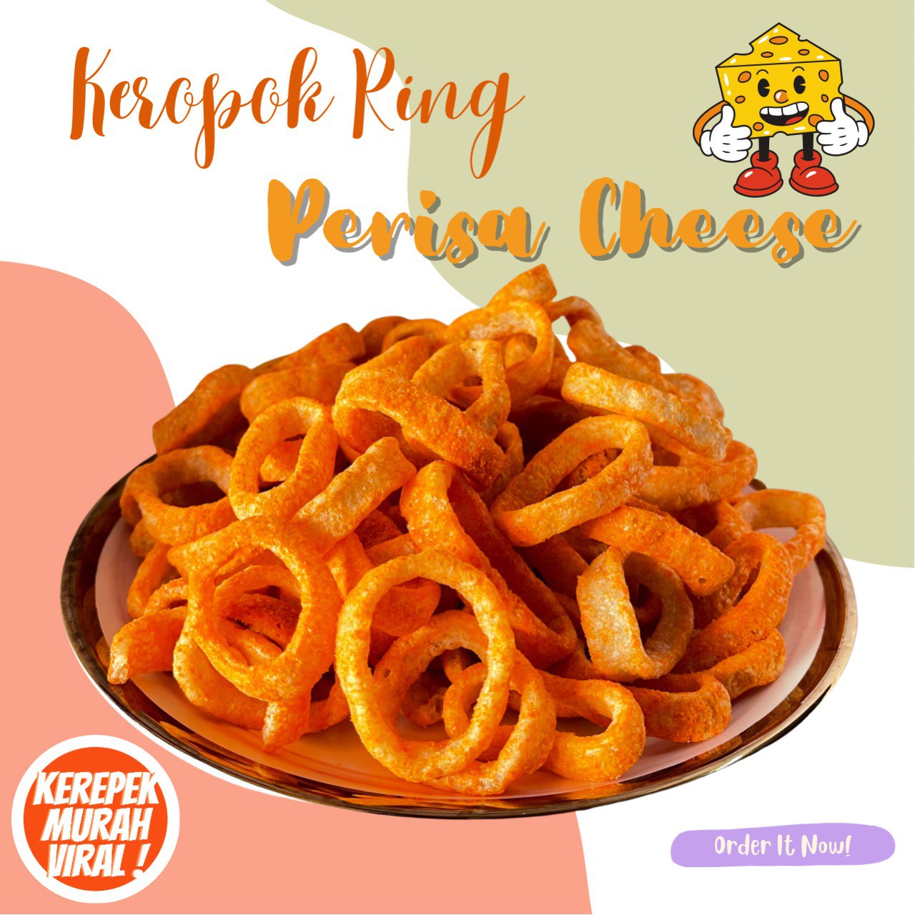 Keropok Ring Cheese 🧀 NEW ARRIVAL 500G O Ring Onion Ring Keropok Ori ...