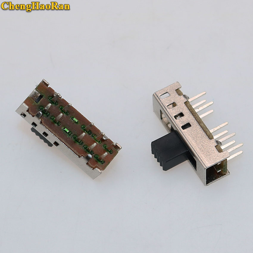 Chenghaoran 5pcs Ss24e01-G5 Slide Switches Vertical 10 Pin 4 Position Toggle Switch Flashlight ...