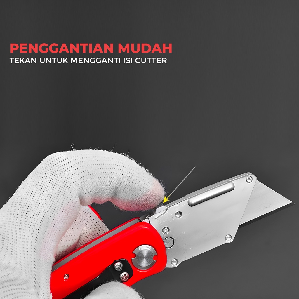 LANGSUNG KIRIM !! Cutter GRC foldable knife Cutter utility pisau lipat ...