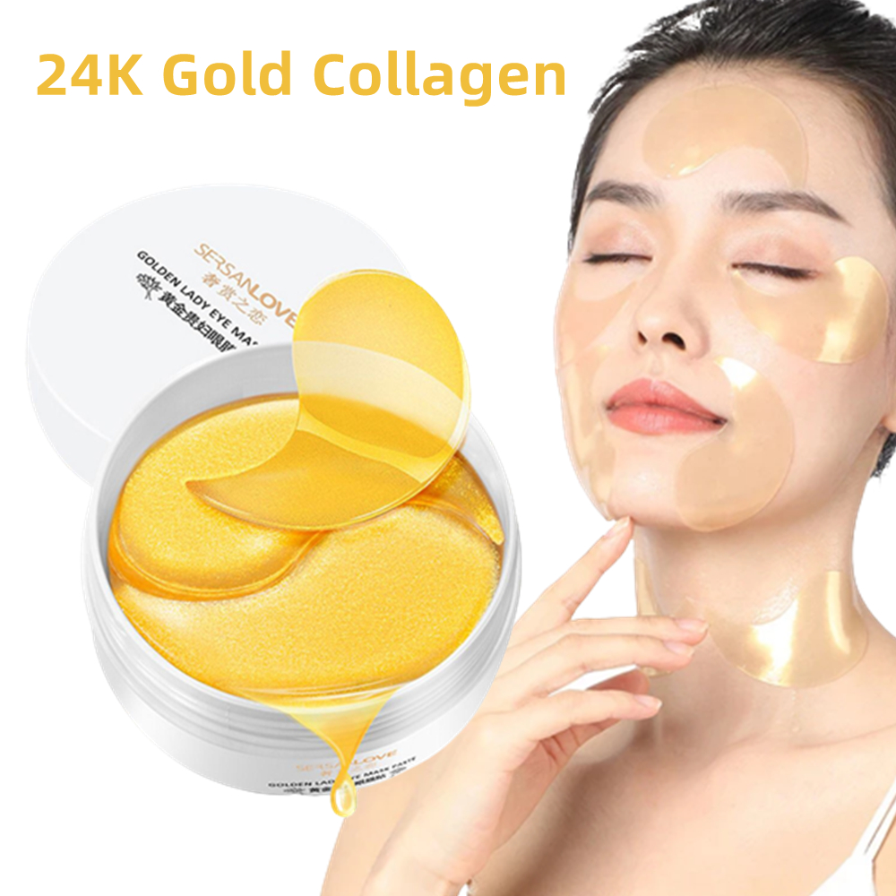 Crystal 24K Gold Collagen Eye Mask Eye Patches For Skin Care Anti ...