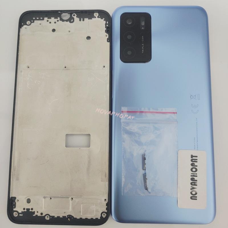 【EcoDealsq】For Oppo A16 Battery Door Cover Rear Case Back Housing Power ...
