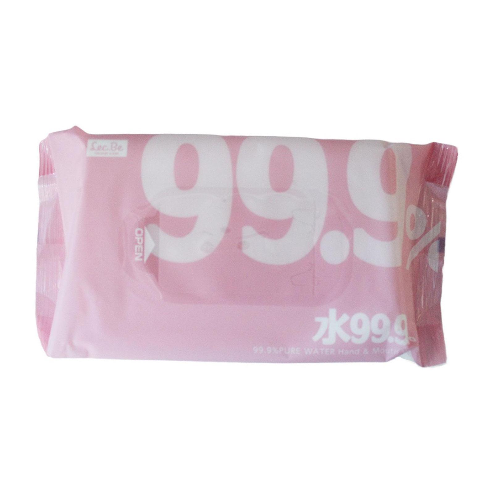 LEC 99.9-Percent Pure Water Messy Times Wet Tissues Hand And Mouth Wipes 80 Sheet | Lazada Singapore