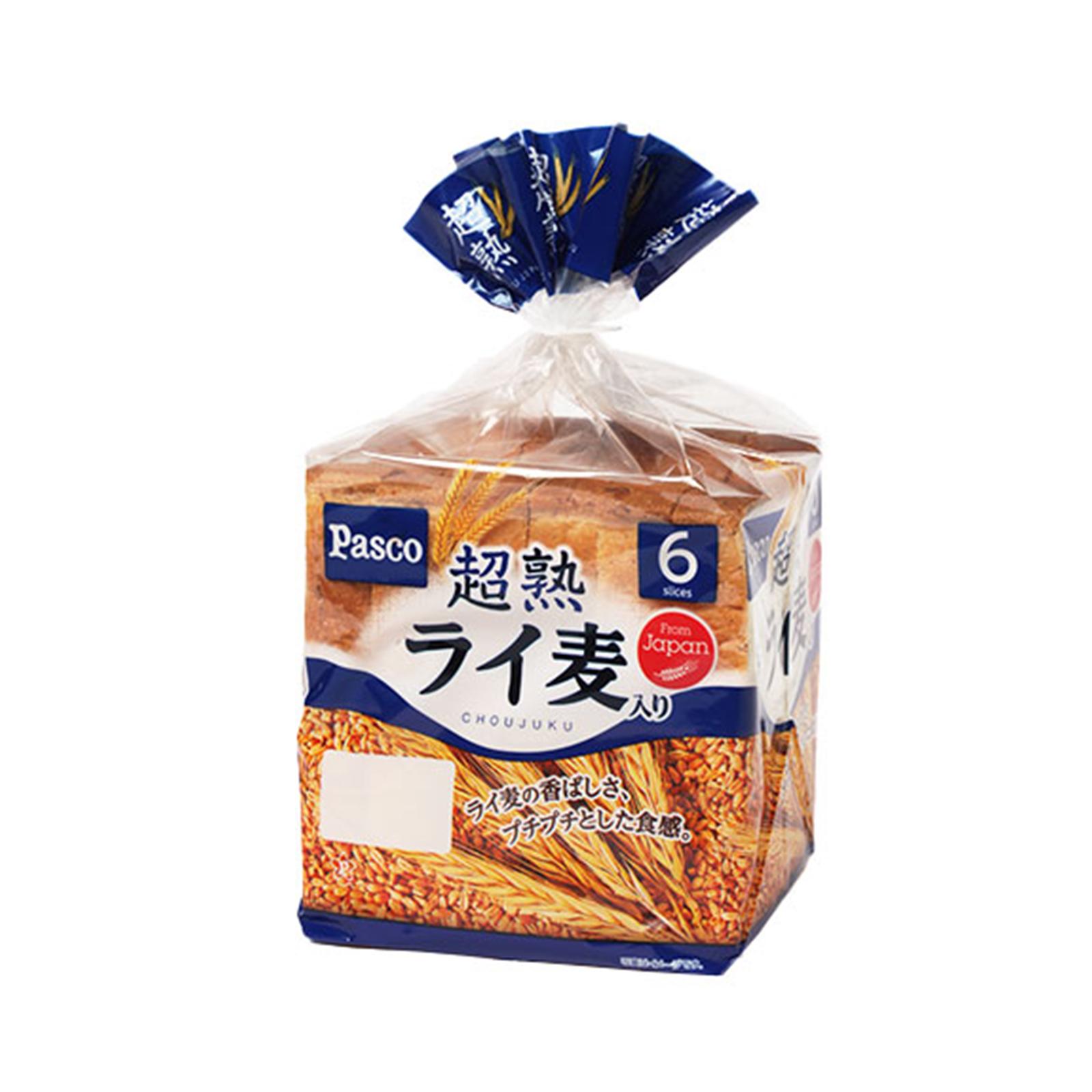 Pasco Chojuku Shokupan Japan Made Delicious Sliced Black Rye Bread (6 ...