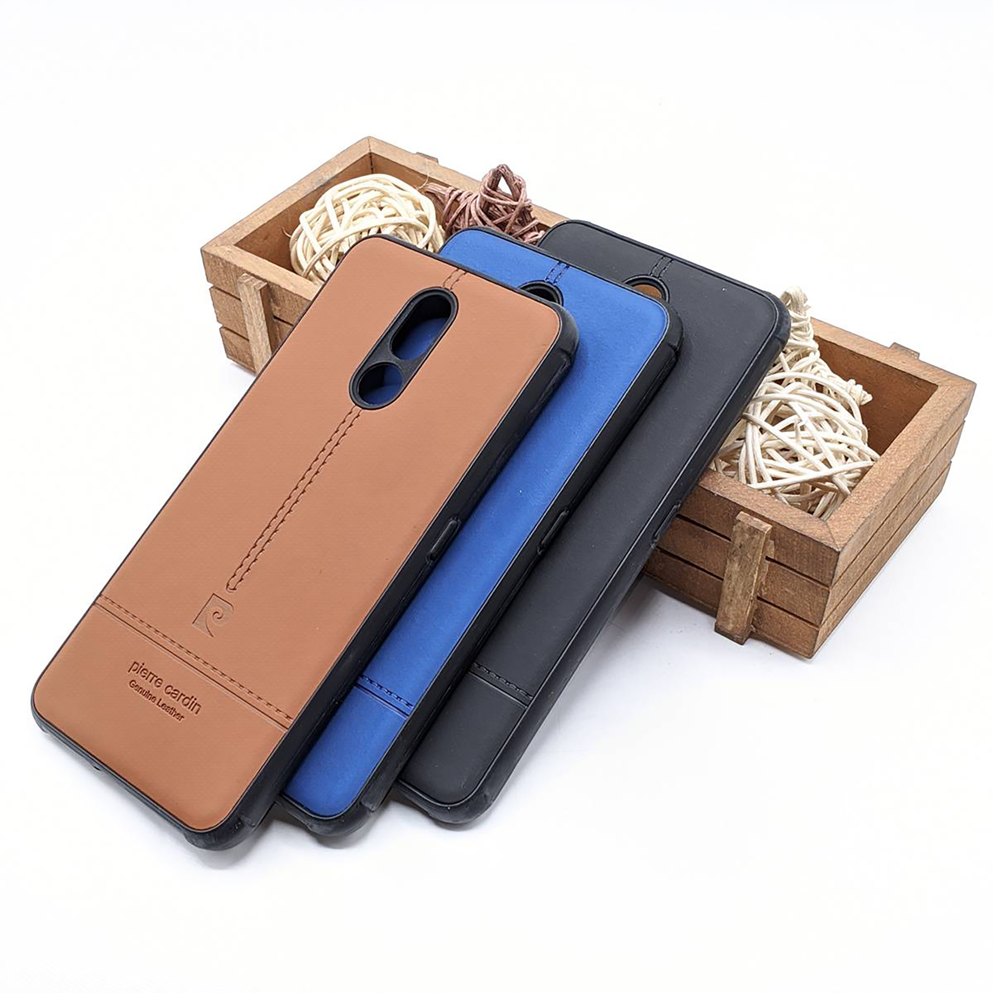Nokia 3.2 Leather Back Cover | Premium Soft Case | Camera Protection ...
