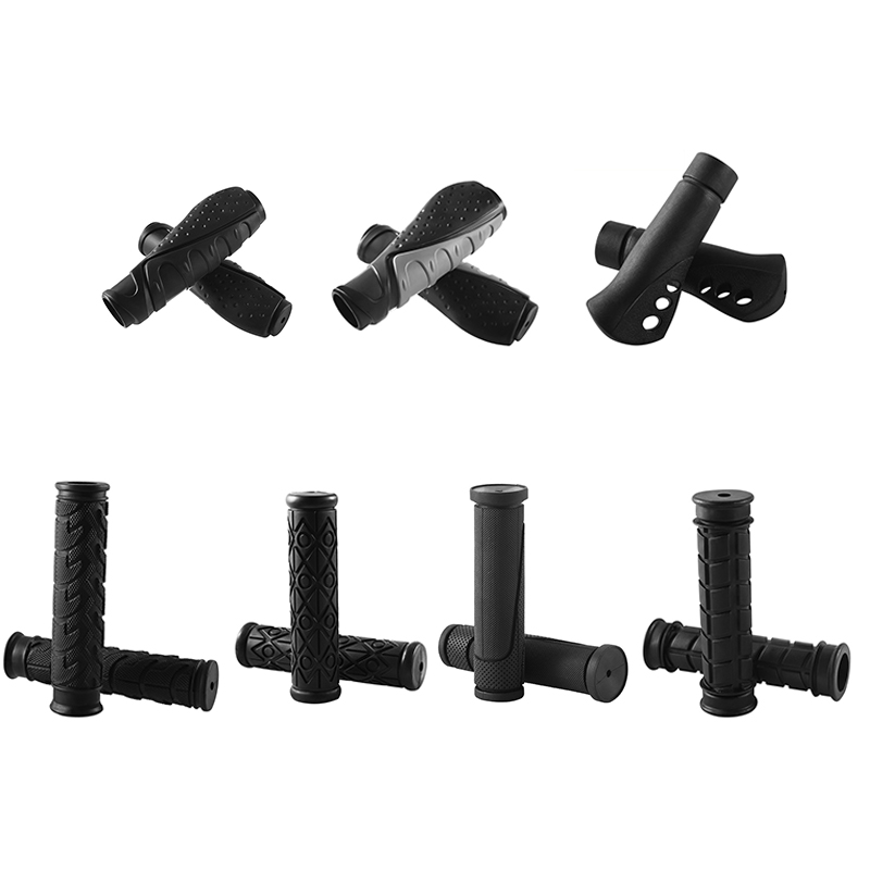 1 Pair Bicycle Handle Cover Rubber Grips Bicycle Handlebar Protect ...
