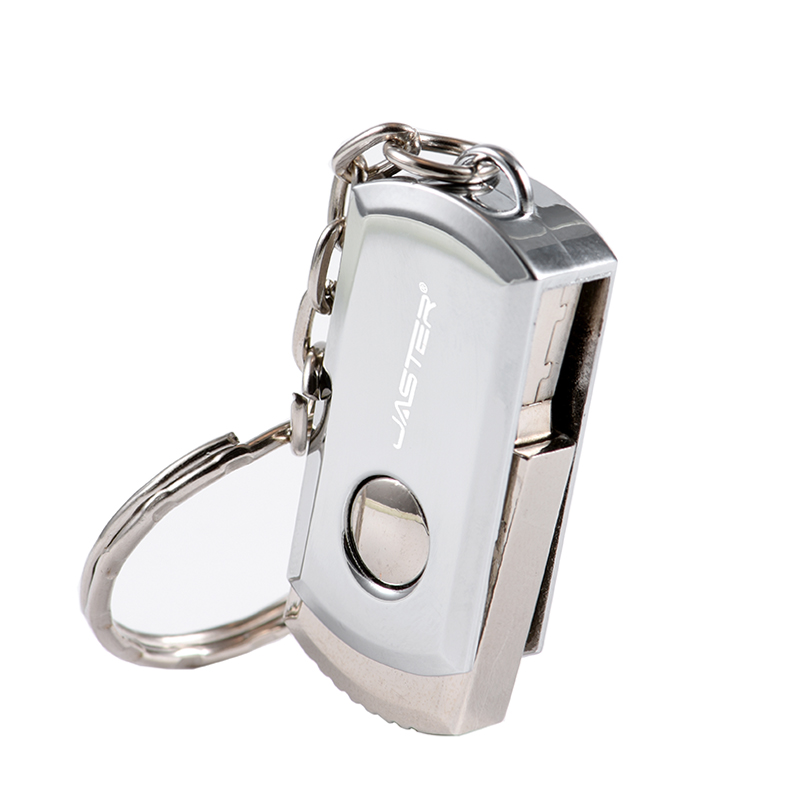 JASTER Metal USB Flash Drive Rotation Pen Drive 4GB 8GB 16GB 32GB 64GB ...