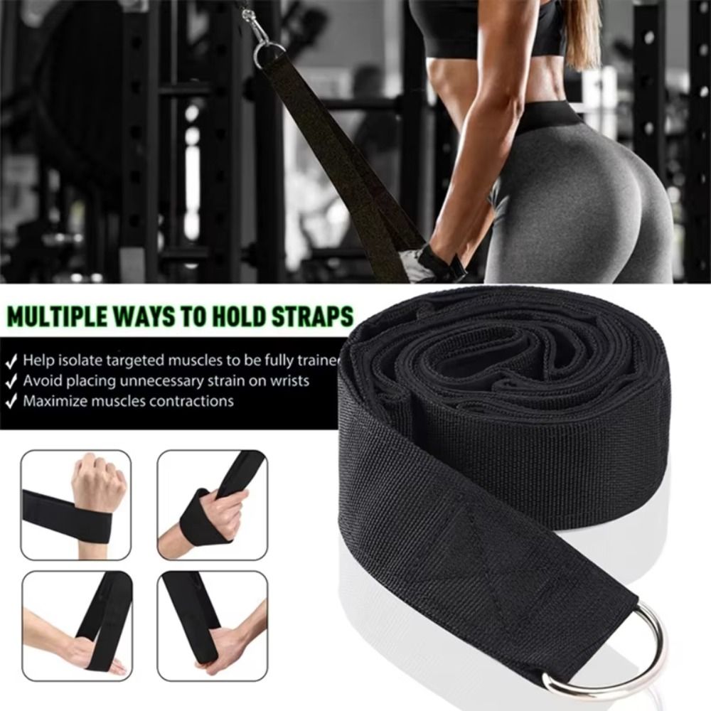 Fitness Equipment Anti-Slip Long Triceps Strap Cable Attachment Muscle ...