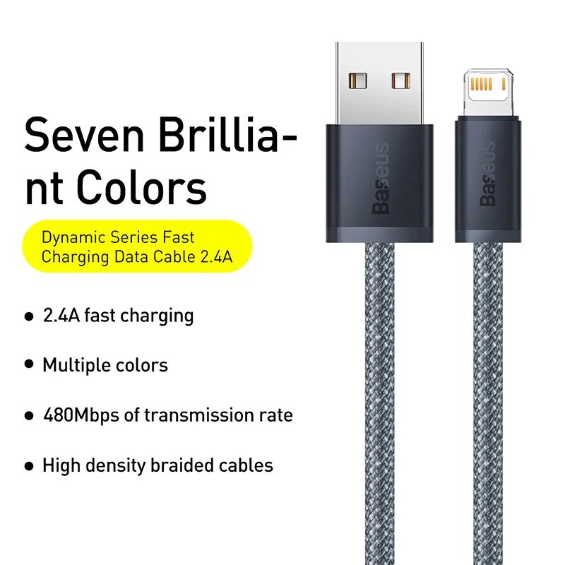 Baseus USB Cable for iPhone 14 13 Pro Max Fast Charging USB Cable for ...