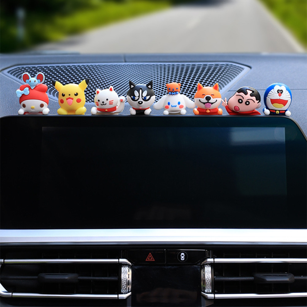 FG Car Center Console Navigator Screen Lying Animal Decoration ...