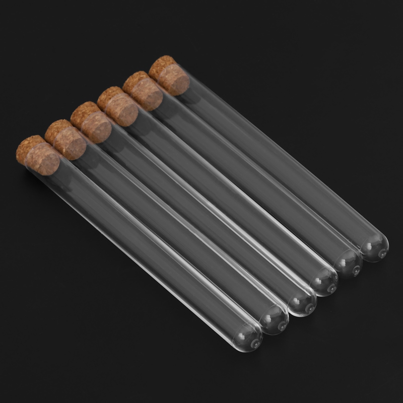 50Pcs Laboratory Plastic Test Tube 15Ml with Cork 15X150Mm Laboratory ...