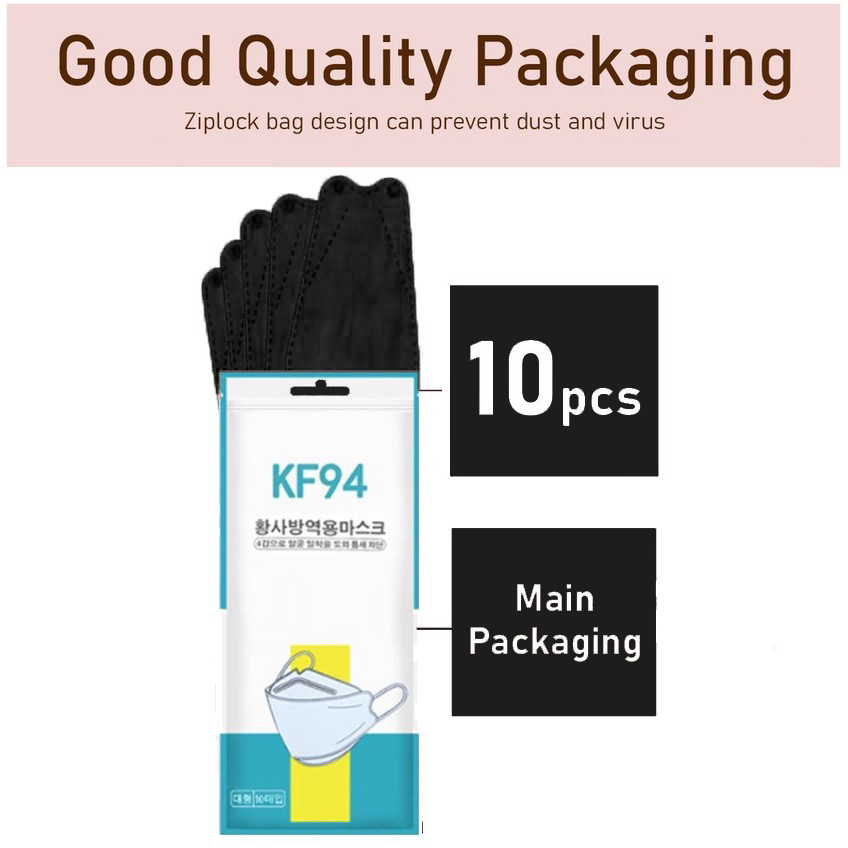 (KF94 10PCS Mask)kf94 facemask 4 ply made in Korean original 50pcs Ship ...