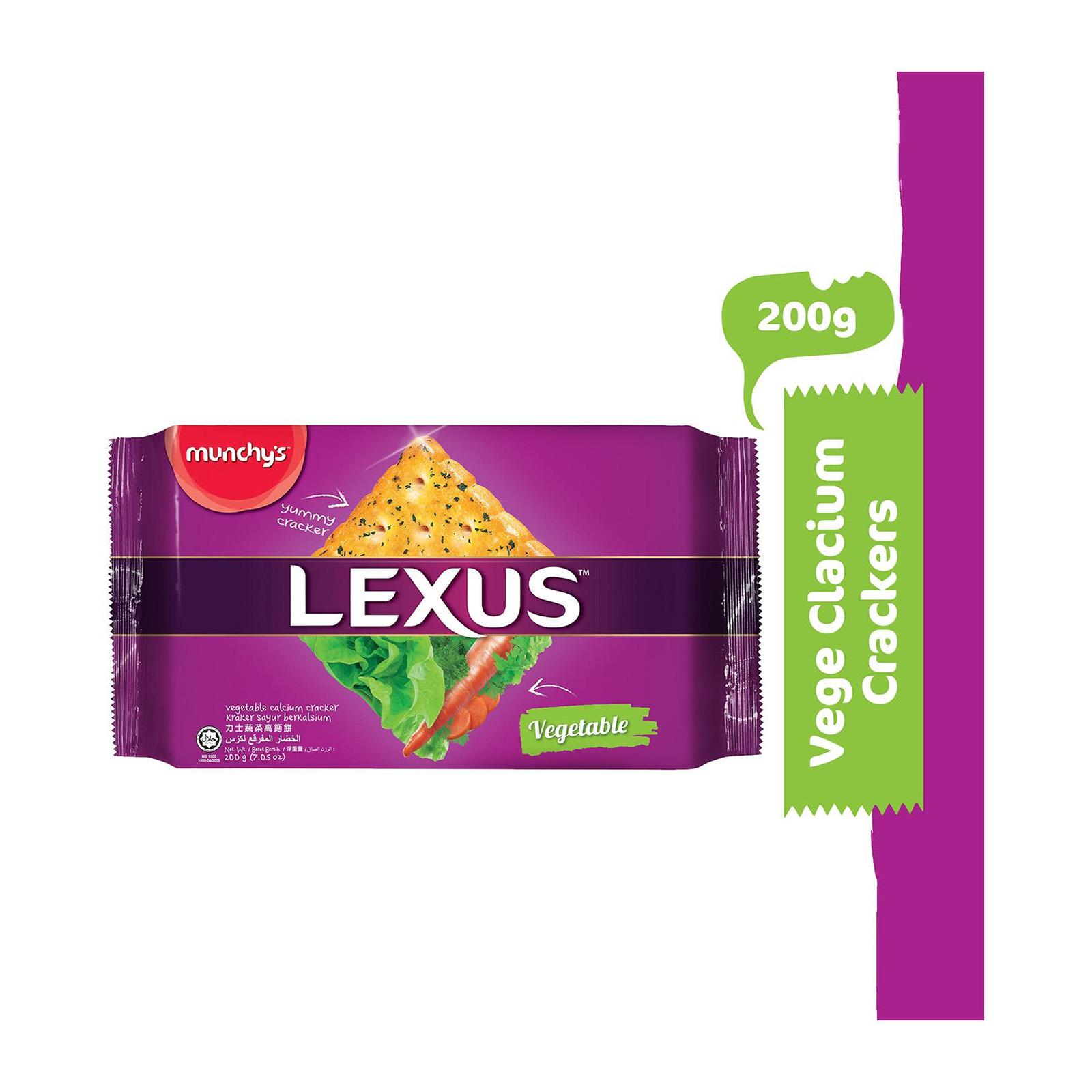 Munchy's Lexus Vege Calcium Cracker Biscuits 200G | Lazada Singapore