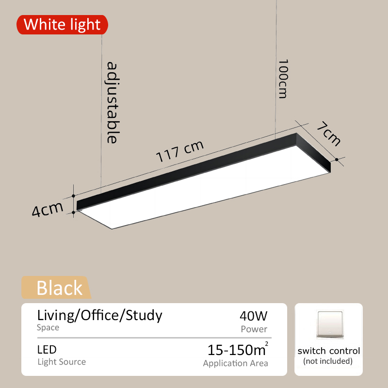 【DARA】Modern Led Simple Ceiling Lamp Office Light Chandelier Ceiling ...