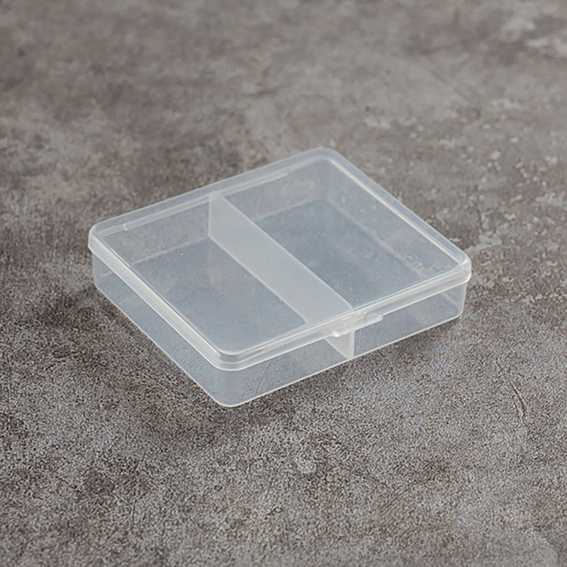 Square Plastic Transparent Storage Box Small Items Sundries Organizer ...