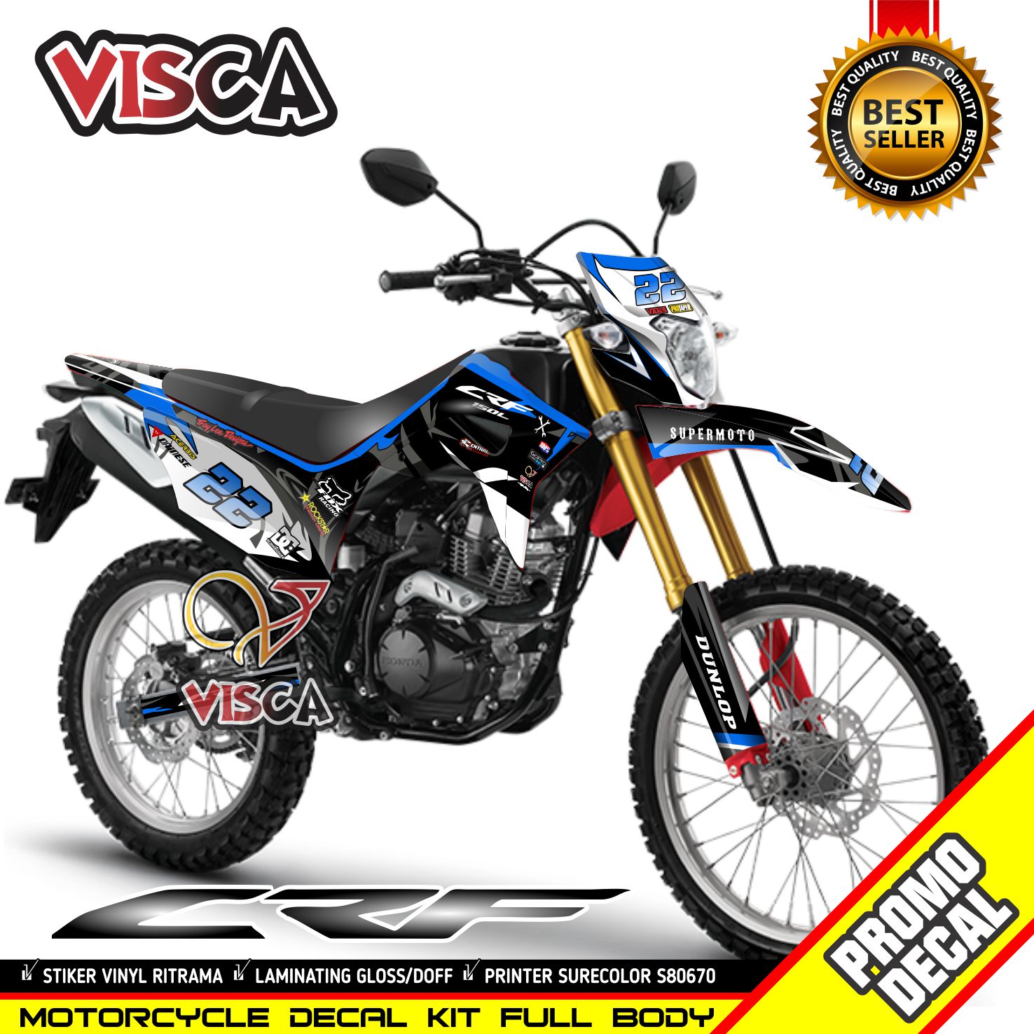 Decal CRF 150L Terbaru Full Body Decal CRF 150L Full Body Keren Stiker ...