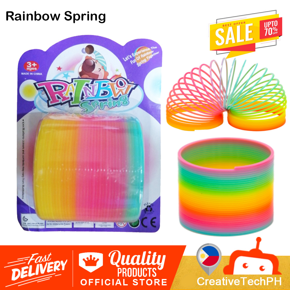 Magic Rainbow Slinky Spring Toy Latest Design Toys for Kids | Lazada PH