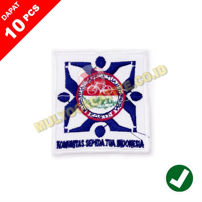 Bordir Logo KOSTI - Logo Bordir Komunitas Sepeda Tua Indonesia / 10pcs ...