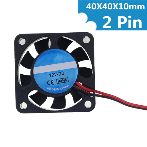 DC 12V Mini Cooling Fan 2Pin / 3Pin Brushless Heat Small Exhaust Fan ...