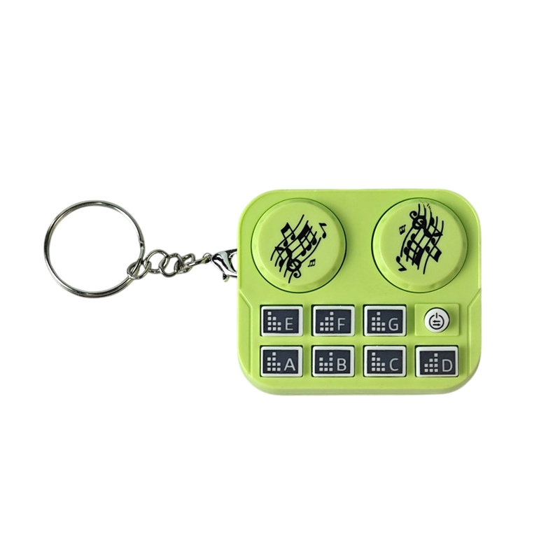 Creative Mini DJ Machine Music Keychain Funny Luminous Sound Toy ...
