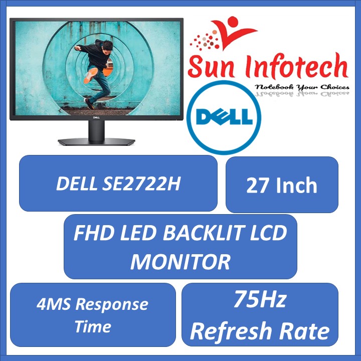 Dell SE2722H 27" Inch FHD 1920x1080 LED Monitor with AMD FreeSync ...